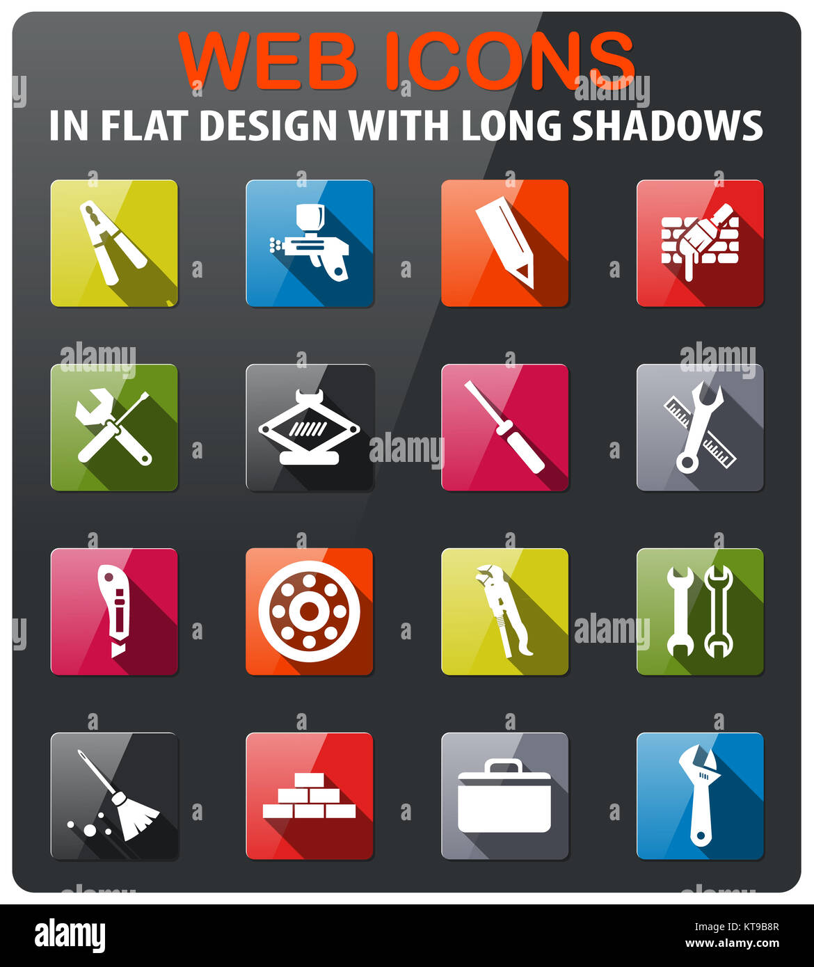 work tools icon set Stock Photo - Alamy