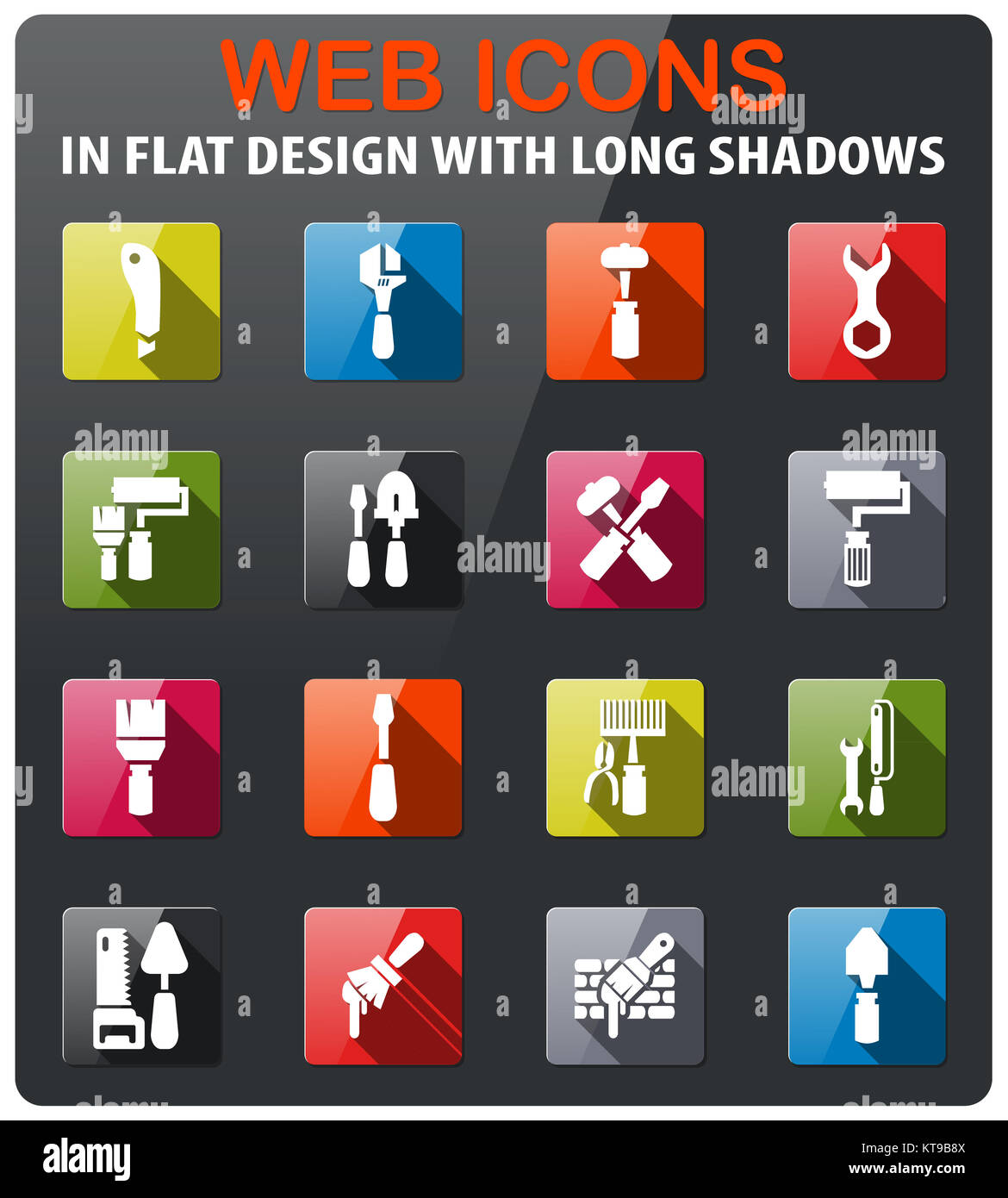 work tools icon set Stock Photo - Alamy