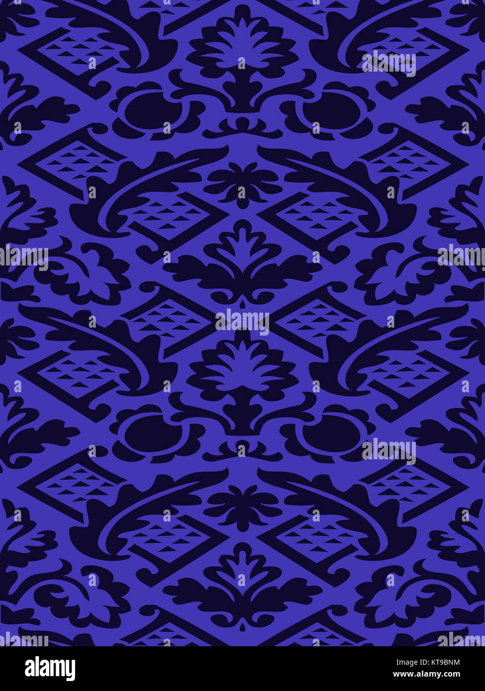 Vector colorful damask seamless floral pattern background Stock Photo ...