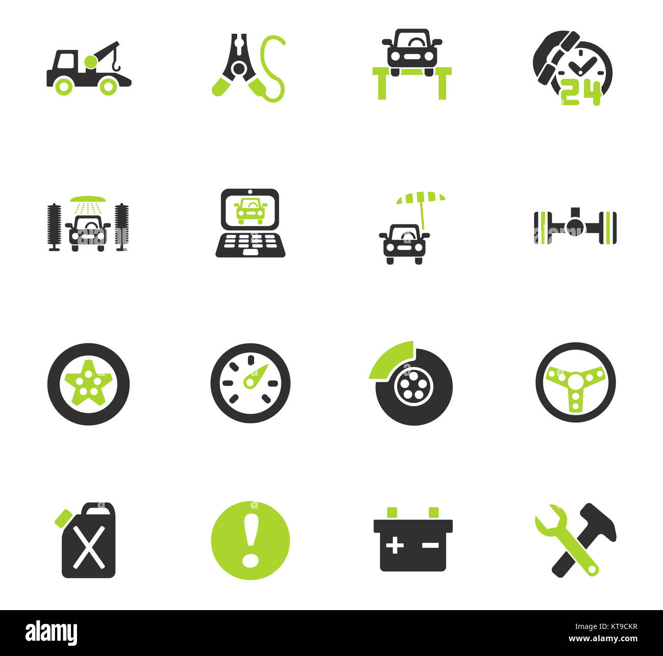 car service icon set Stock Photo - Alamy