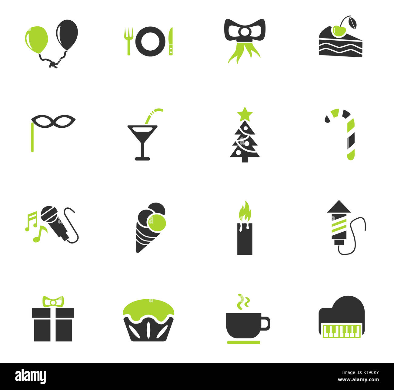 celebration icon set Stock Photo - Alamy