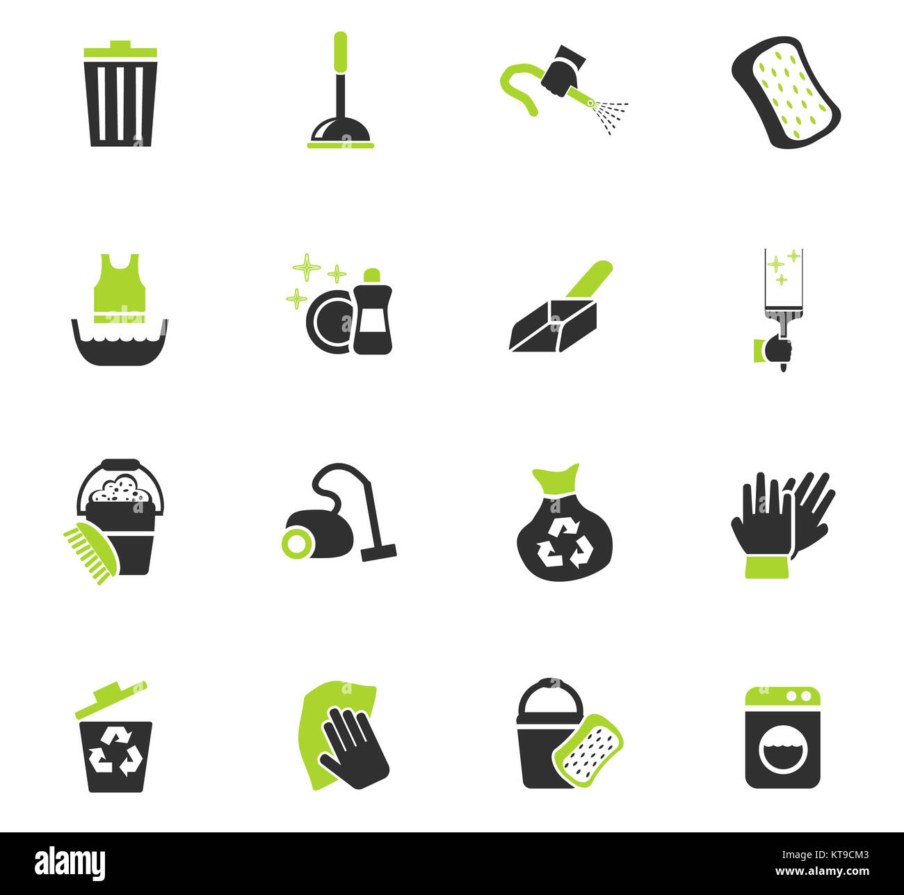cleaning icon set Stock Photo - Alamy