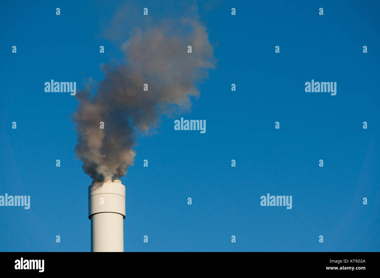White smoke rising from industrial hi-res stock photography and images ...