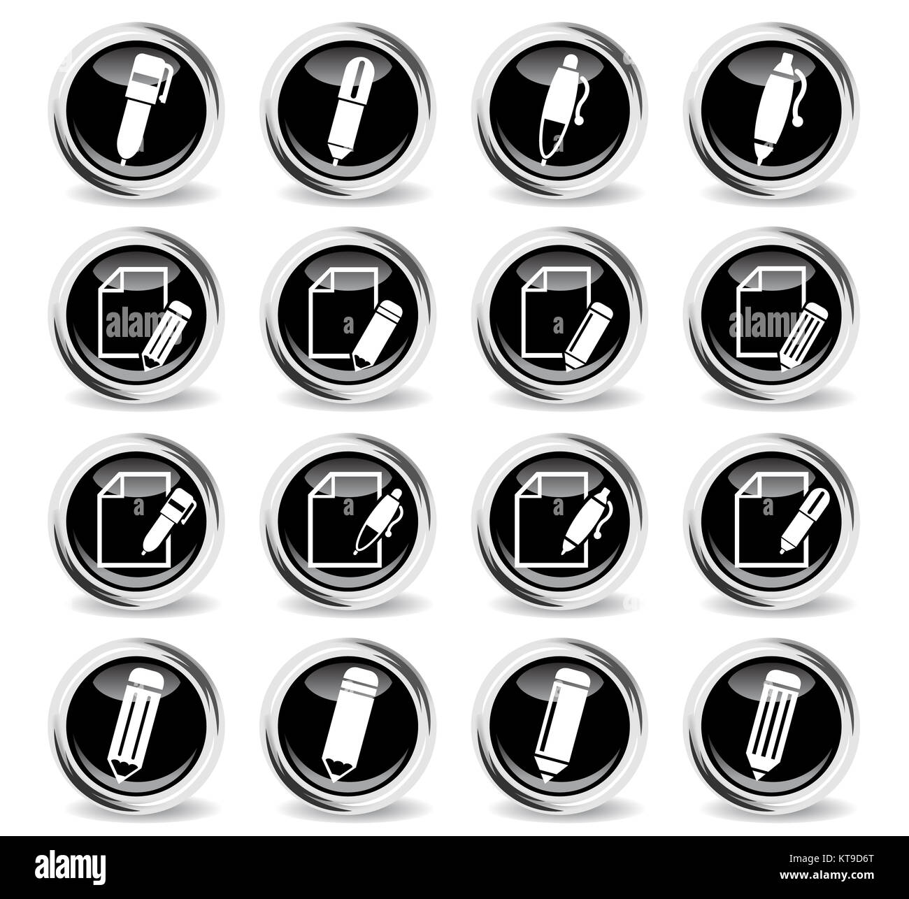 edit icon set Stock Photo - Alamy