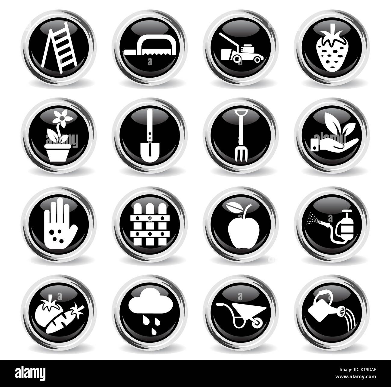 Garden planting apple Black and White Stock Photos & Images - Alamy