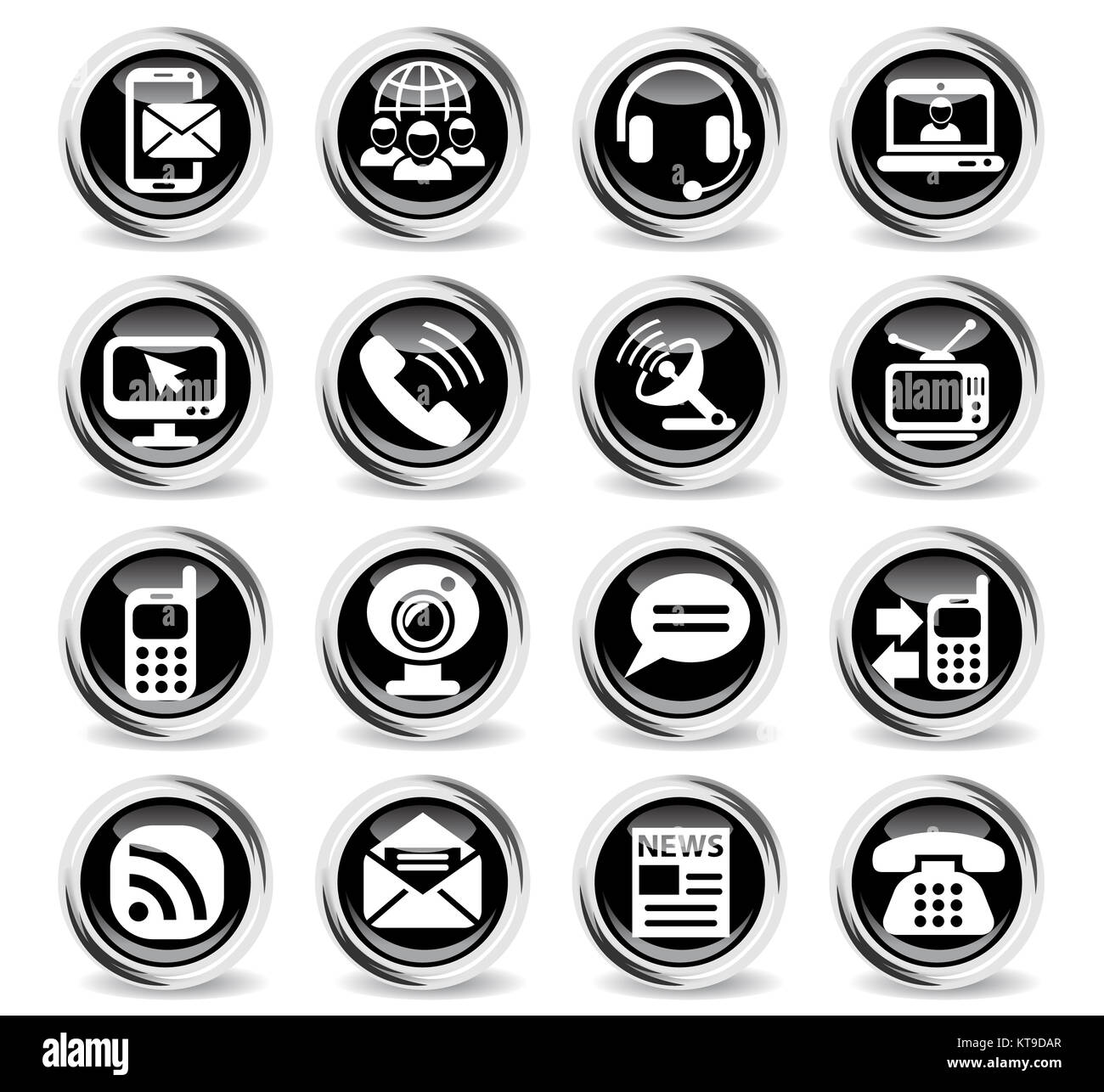communication icon set Stock Photo - Alamy