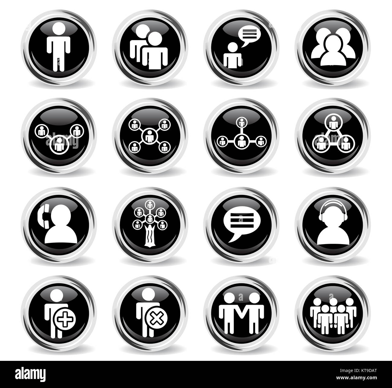 community icon set Stock Photo - Alamy