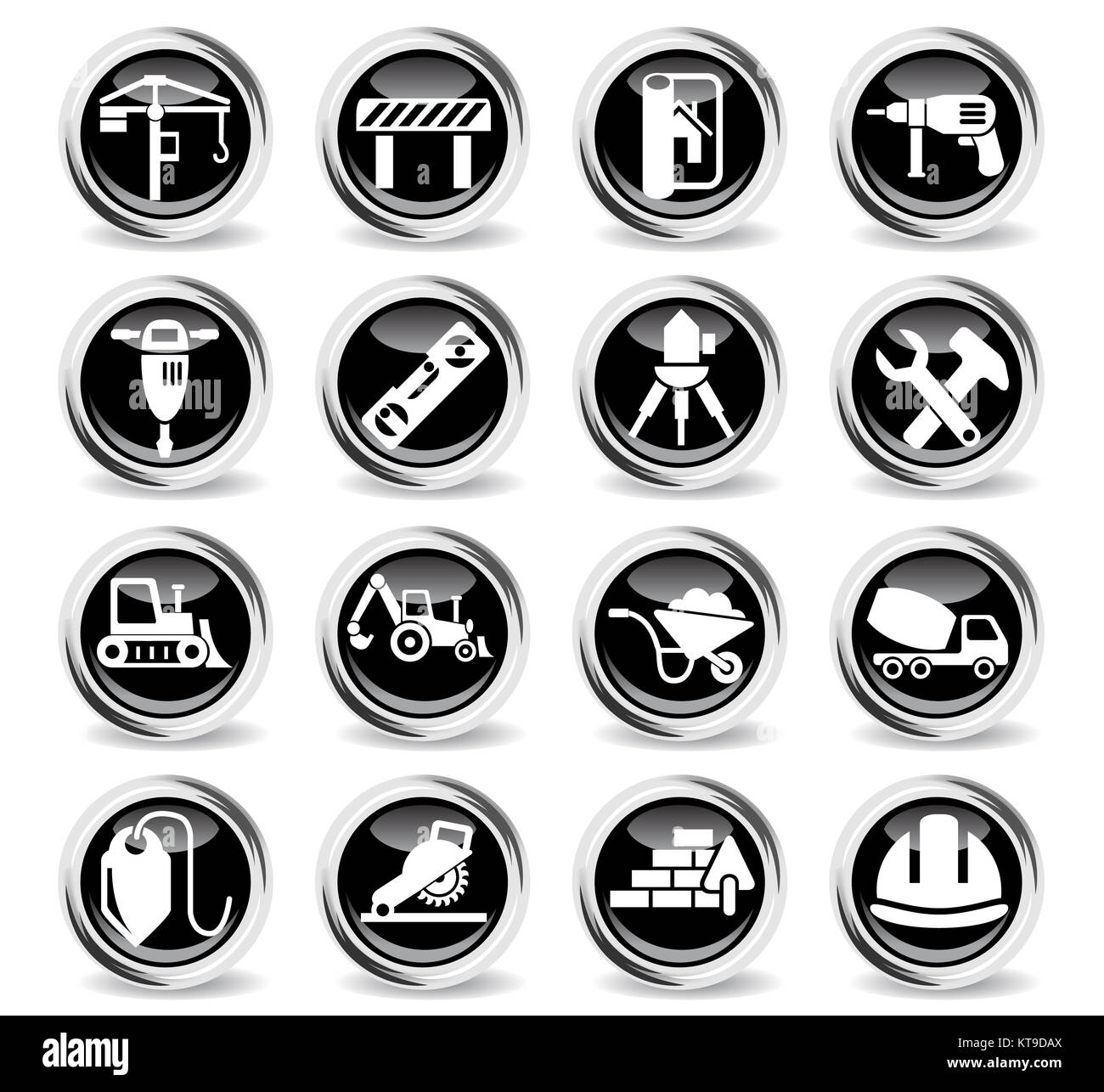 construction icon set Stock Photo - Alamy