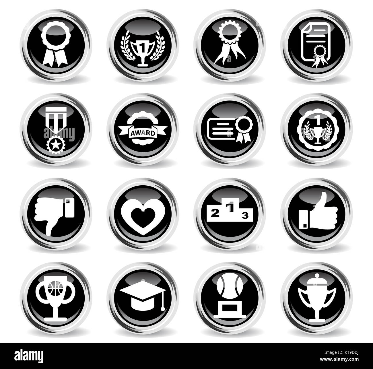 award icon set Stock Photo - Alamy