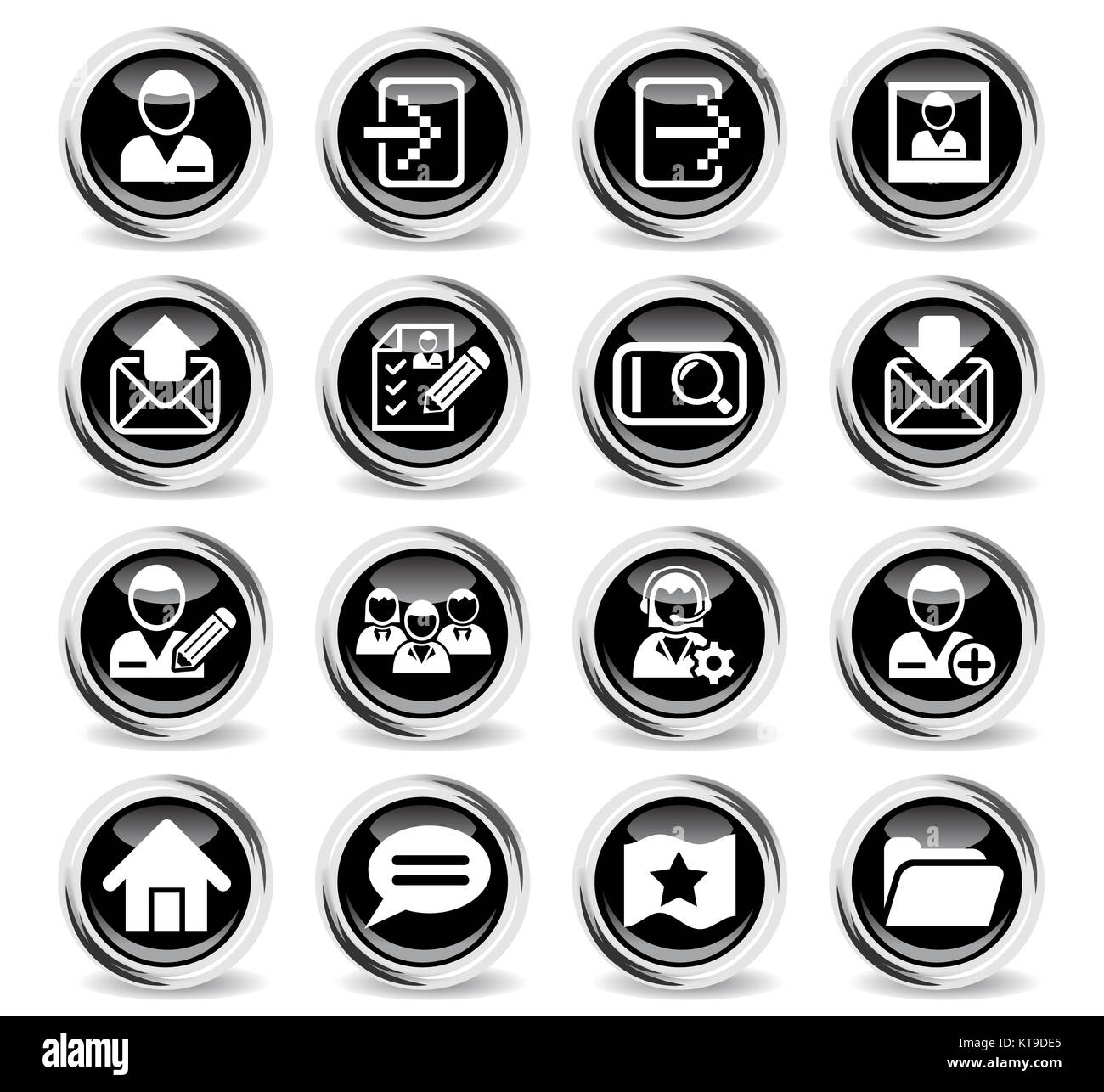 accaunt icon set Stock Photo - Alamy