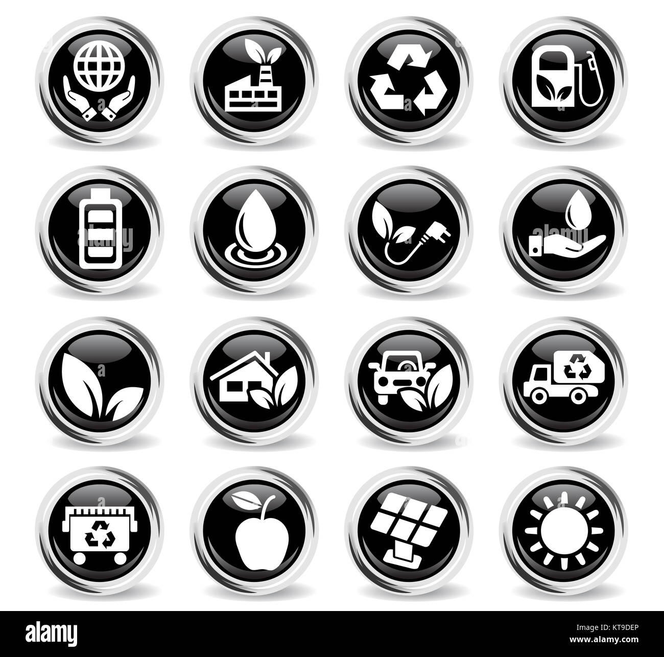 alternative energy icon set Stock Photo - Alamy