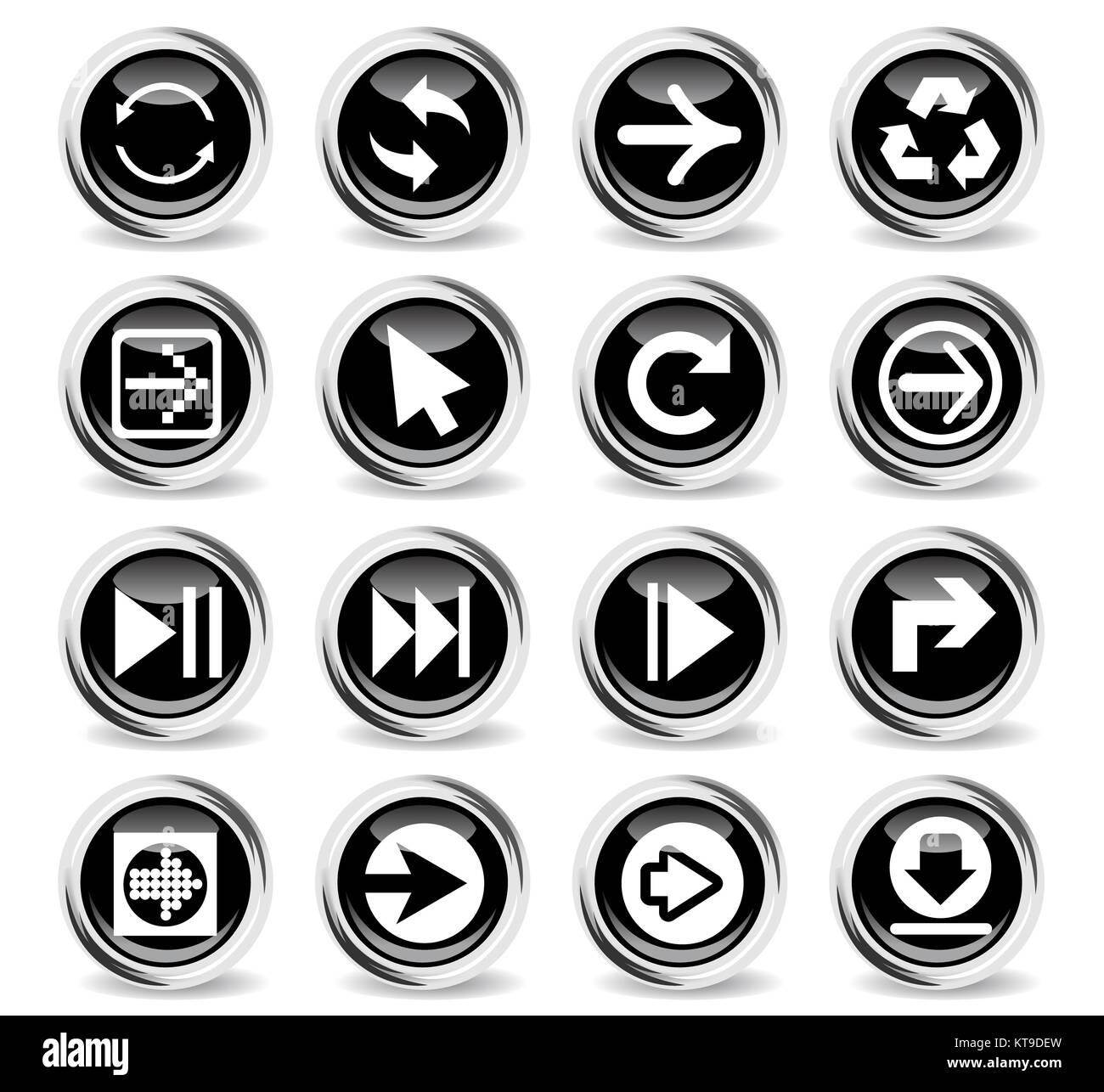 arrow icon set Stock Photo - Alamy