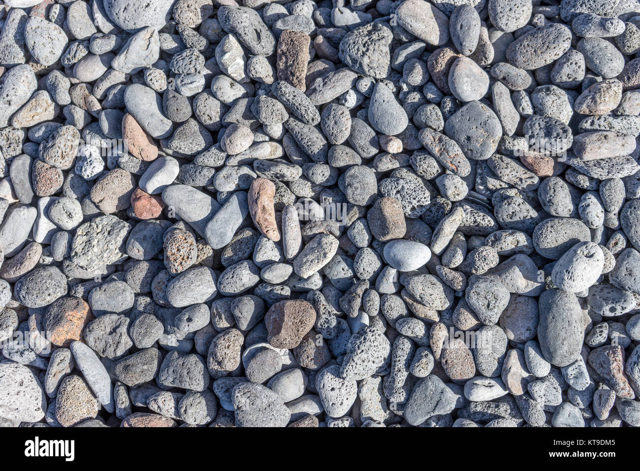 Area with pebbles made of lava Stock Photo - Alamy