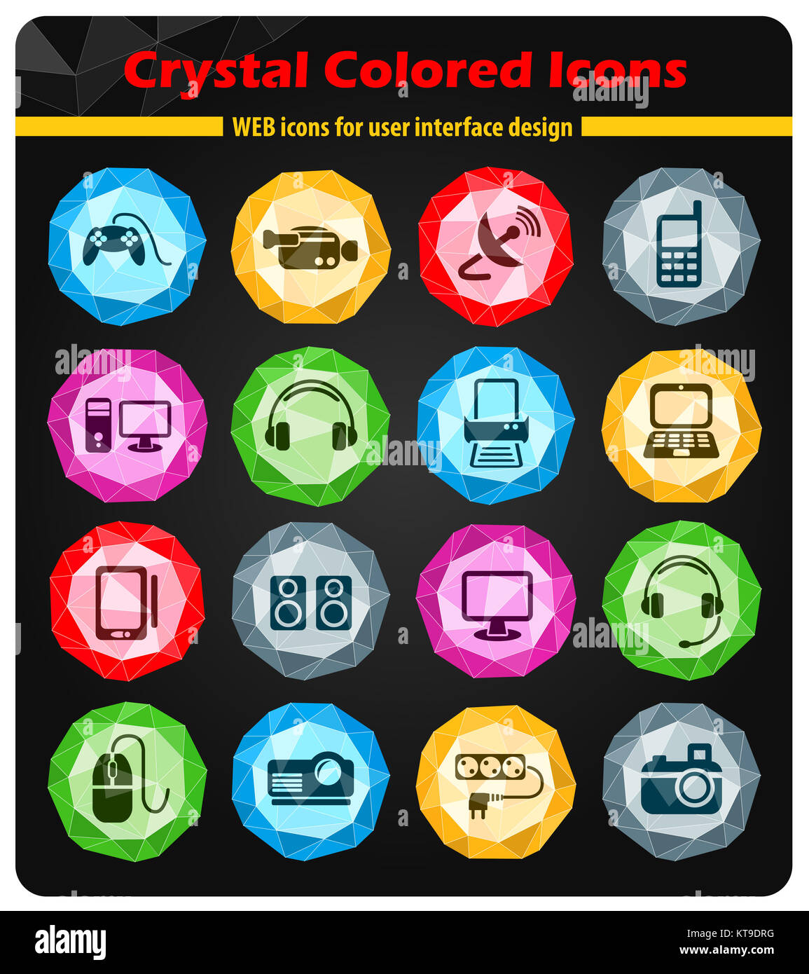 devices icon set Stock Photo - Alamy