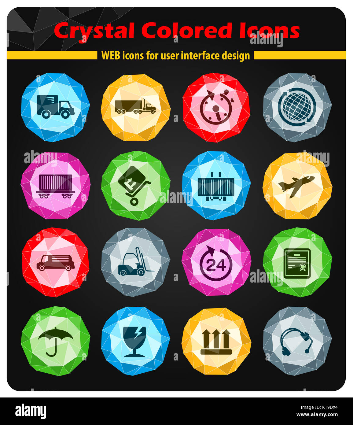 Cargo shipping symbols Stock Photo - Alamy