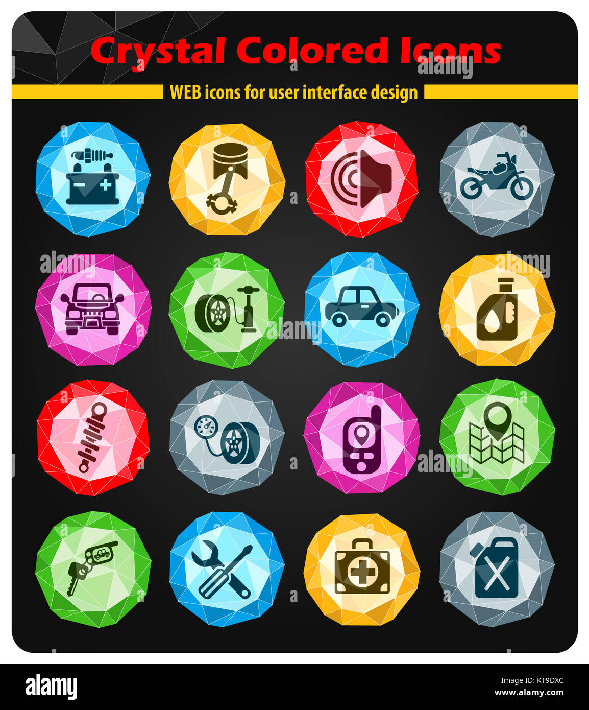car shop icon set Stock Photo - Alamy