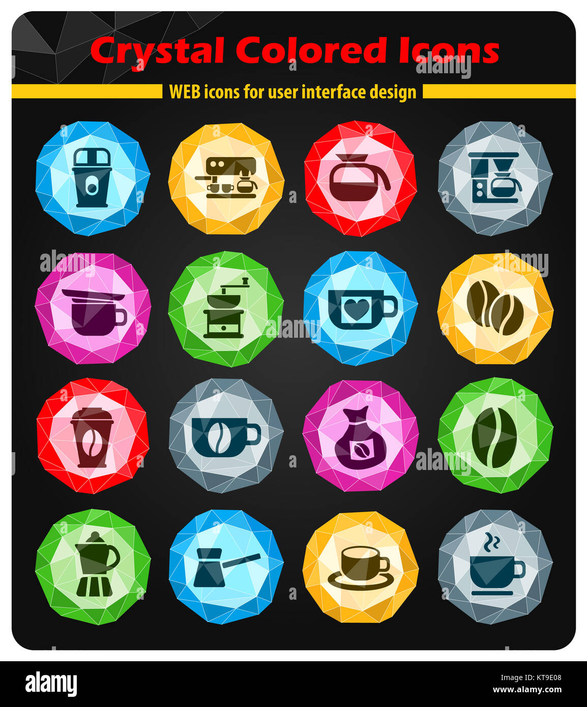 coffee icon set Stock Photo - Alamy