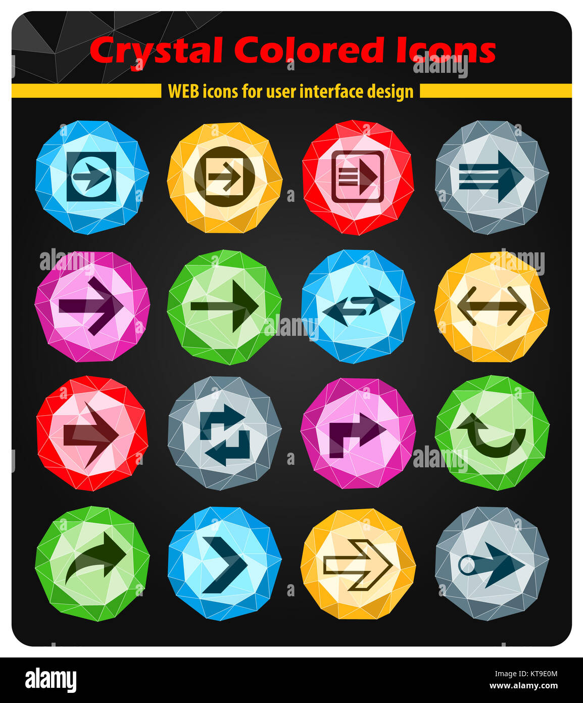 arrow icon set Stock Photo - Alamy