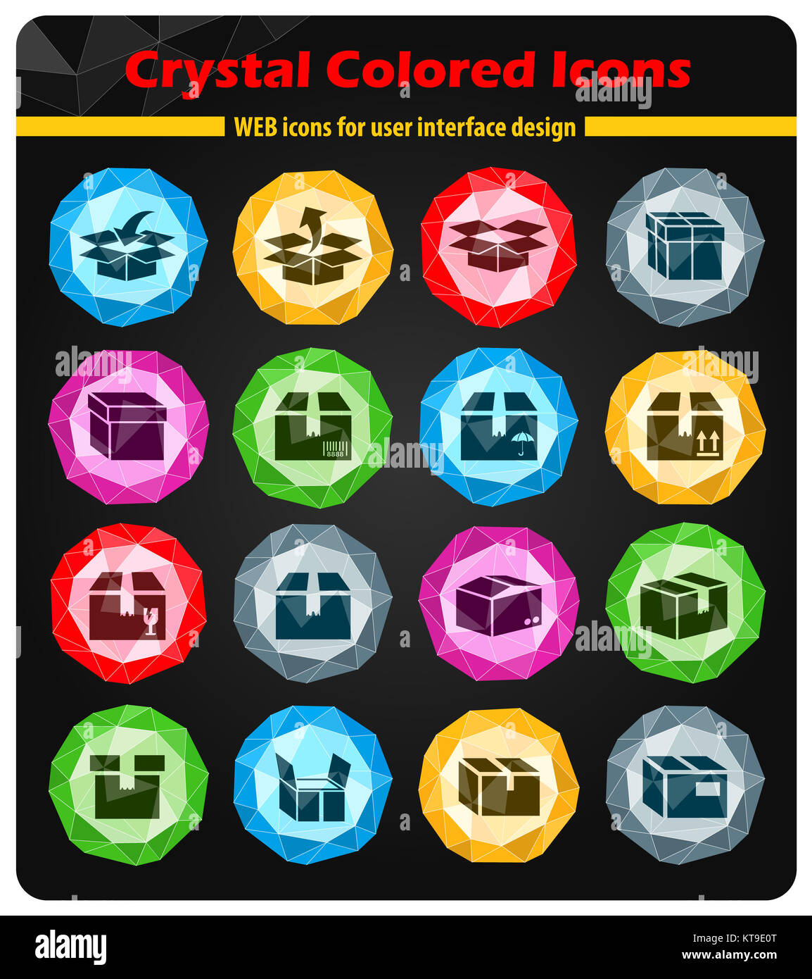 box icon set Stock Photo - Alamy