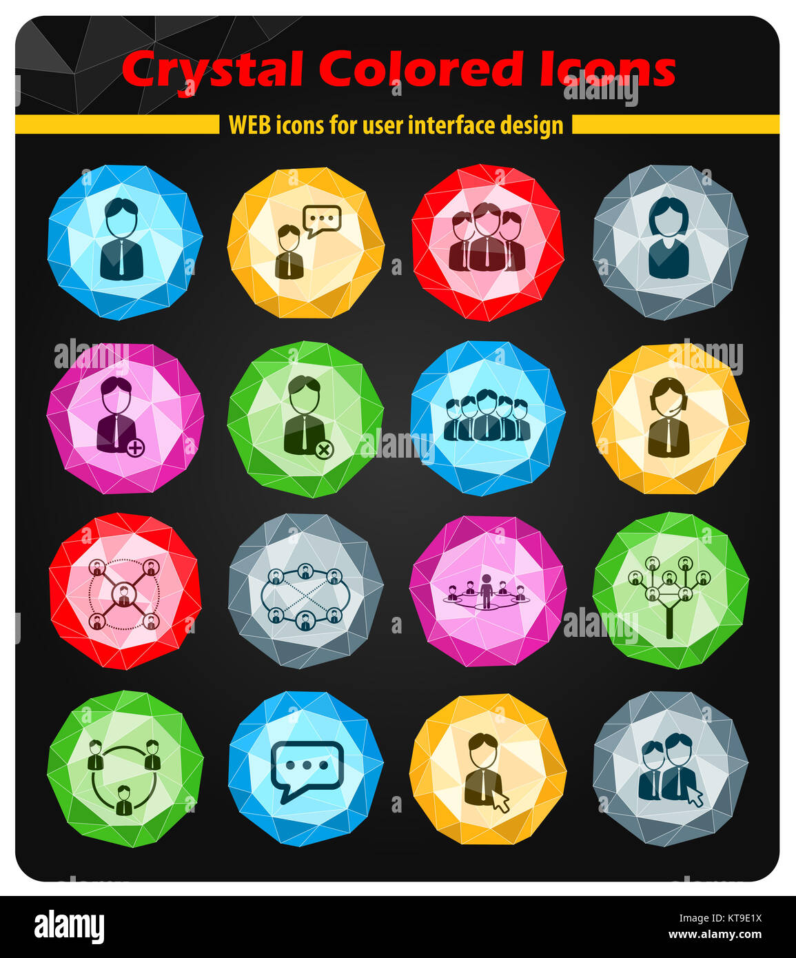 community icon set Stock Photo - Alamy