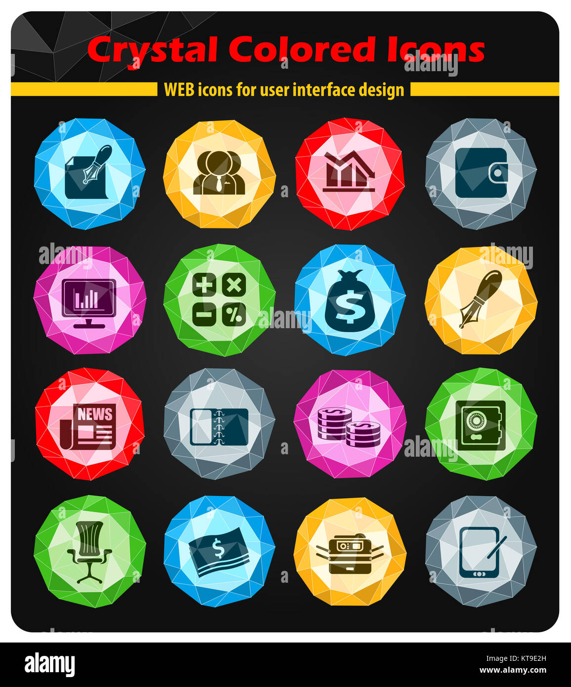 Business and Finance Web Icons Stock Photo - Alamy