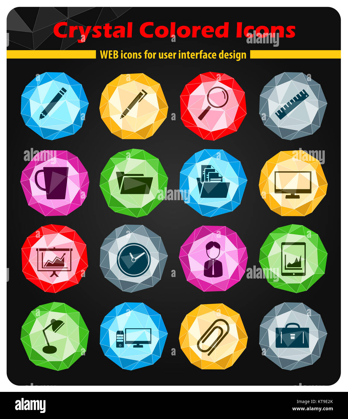 Office simply icons Stock Photo - Alamy