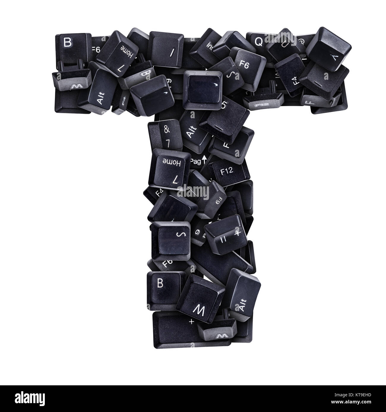 Computer Keyboard Key Font Letter Cut Out Stock Images & Pictures - Alamy