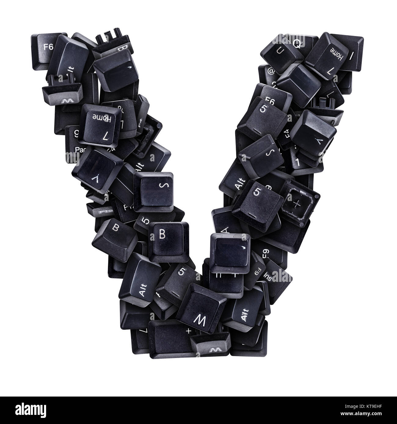Keyboard of v Cut Out Stock Images & Pictures - Alamy