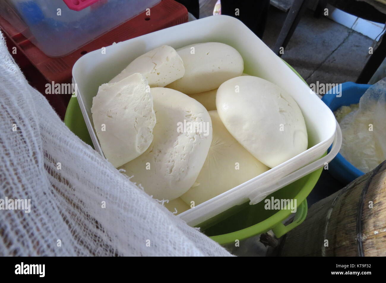 Homemade cheese (handmade cheese) at the food market Stock Photo - Alamy