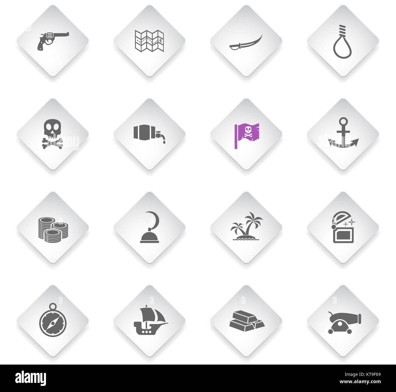 pirates icon set Stock Photo - Alamy