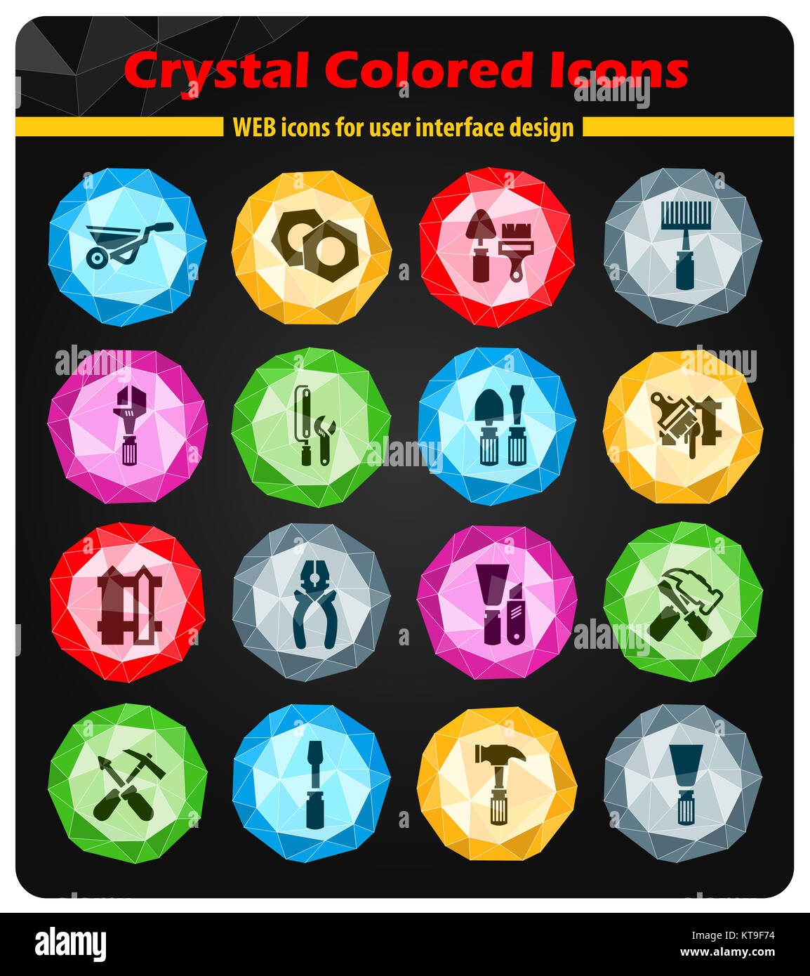 Work tools icons set Stock Photo - Alamy