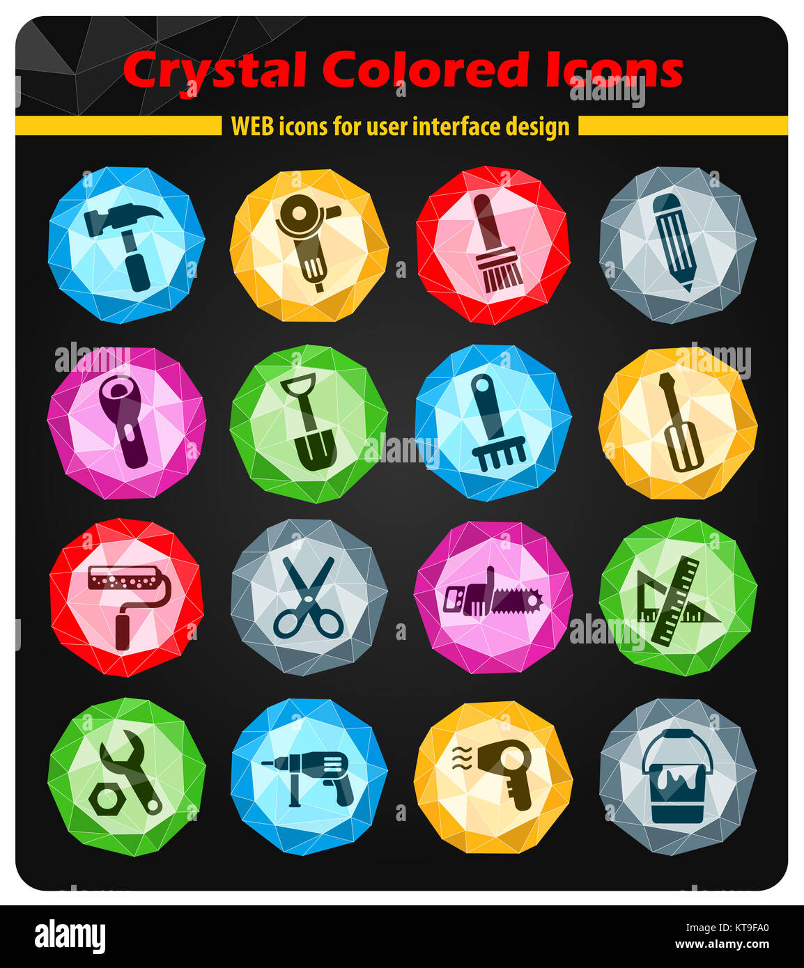 work tools icon set Stock Photo - Alamy