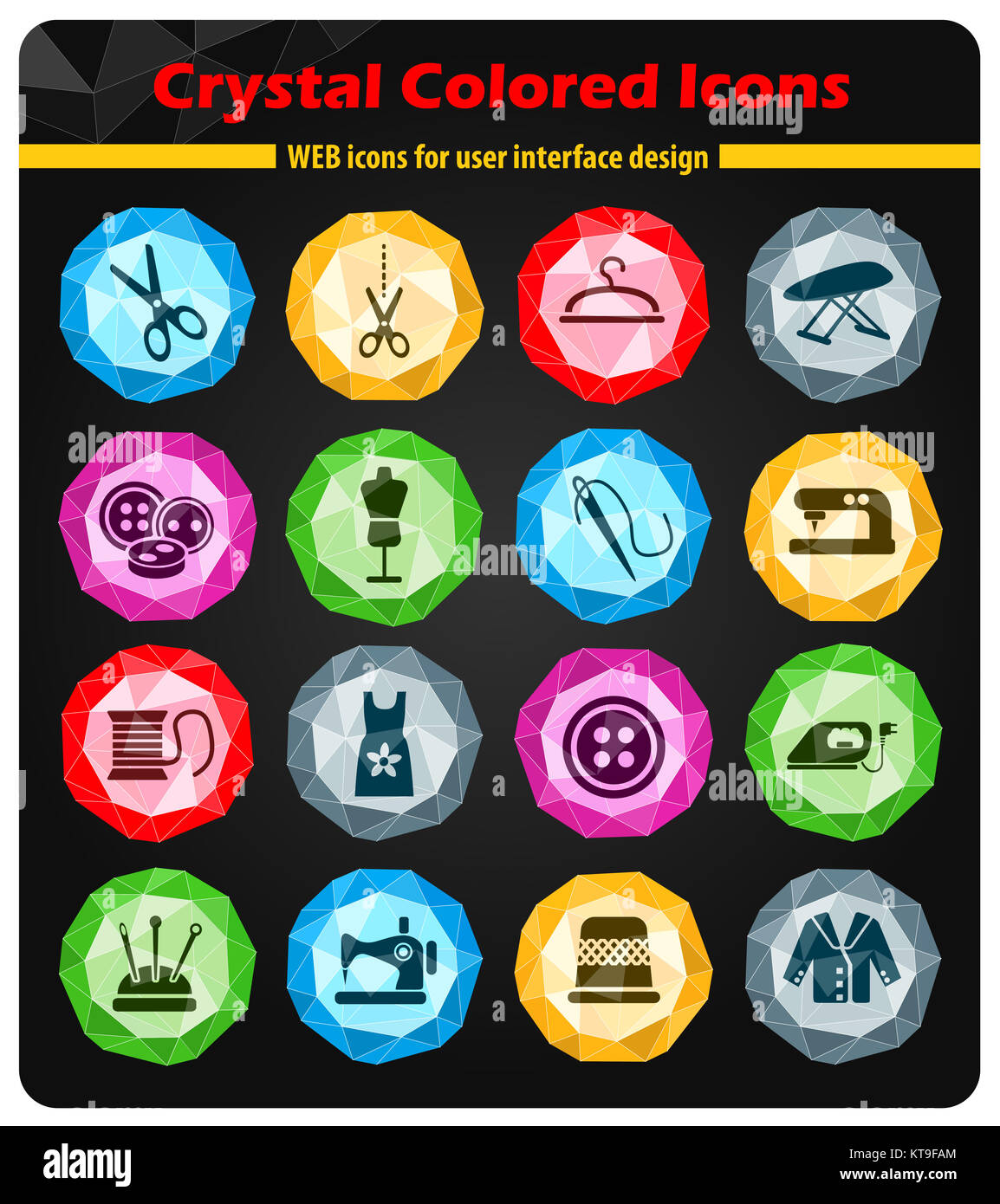 tailoring icon set Stock Photo - Alamy