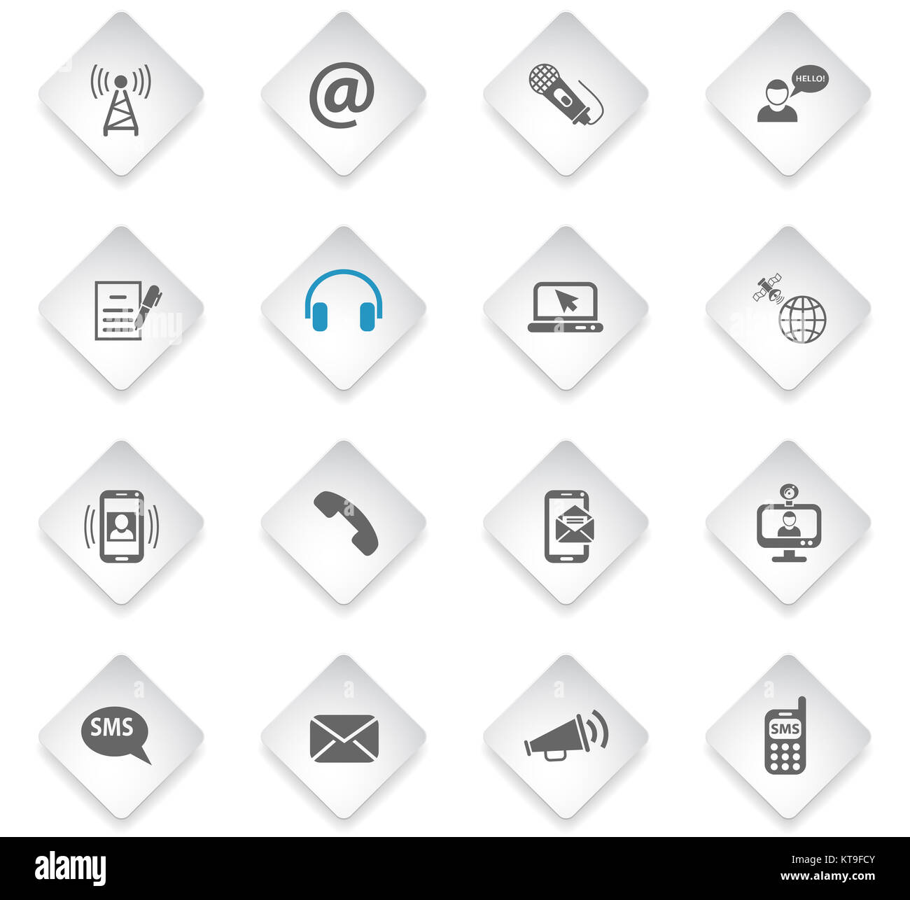 communication icon set Stock Photo - Alamy