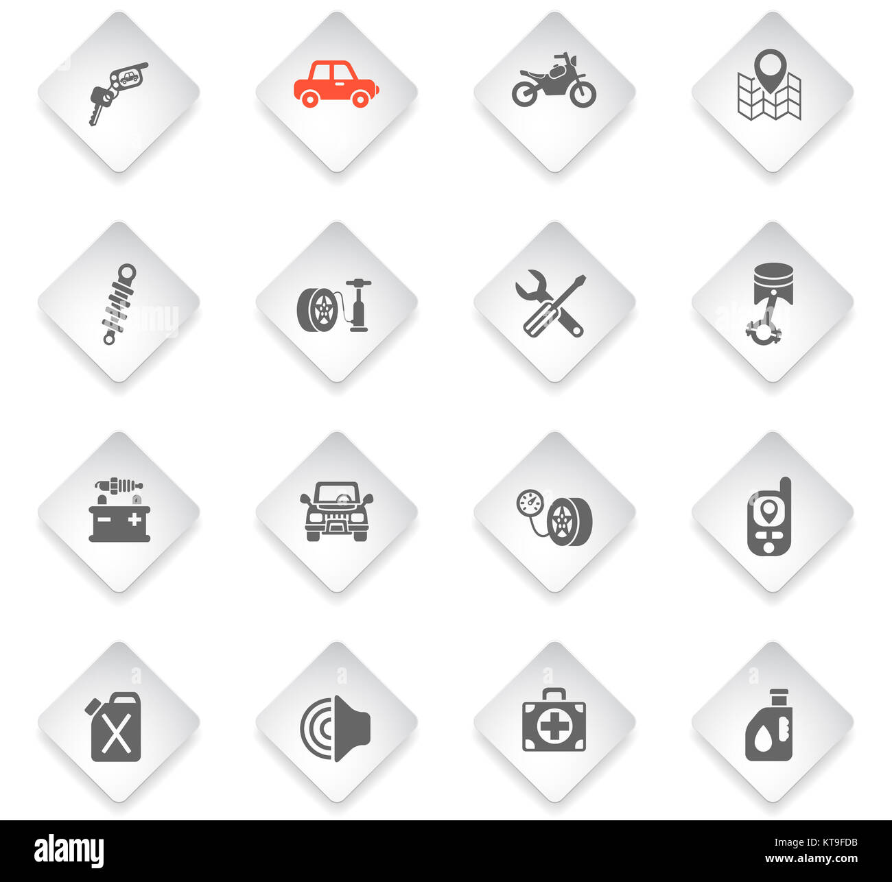 car shop icon set Stock Photo - Alamy