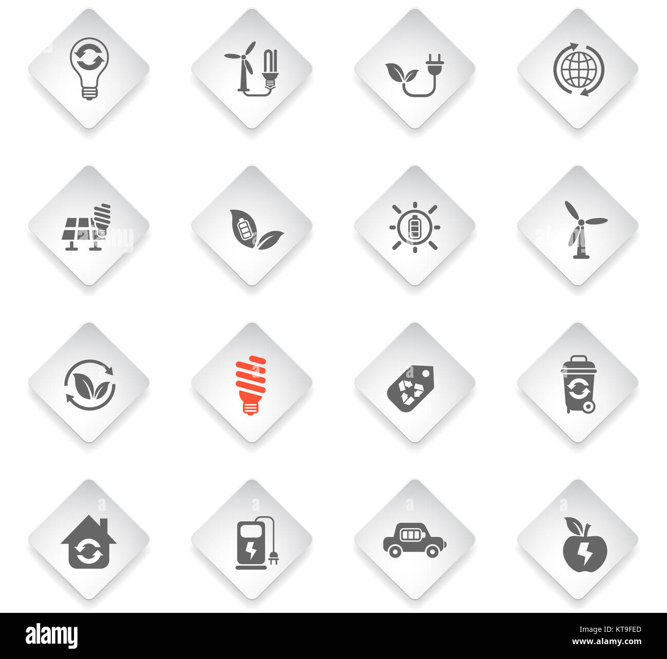 alternative energy icon set Stock Photo - Alamy