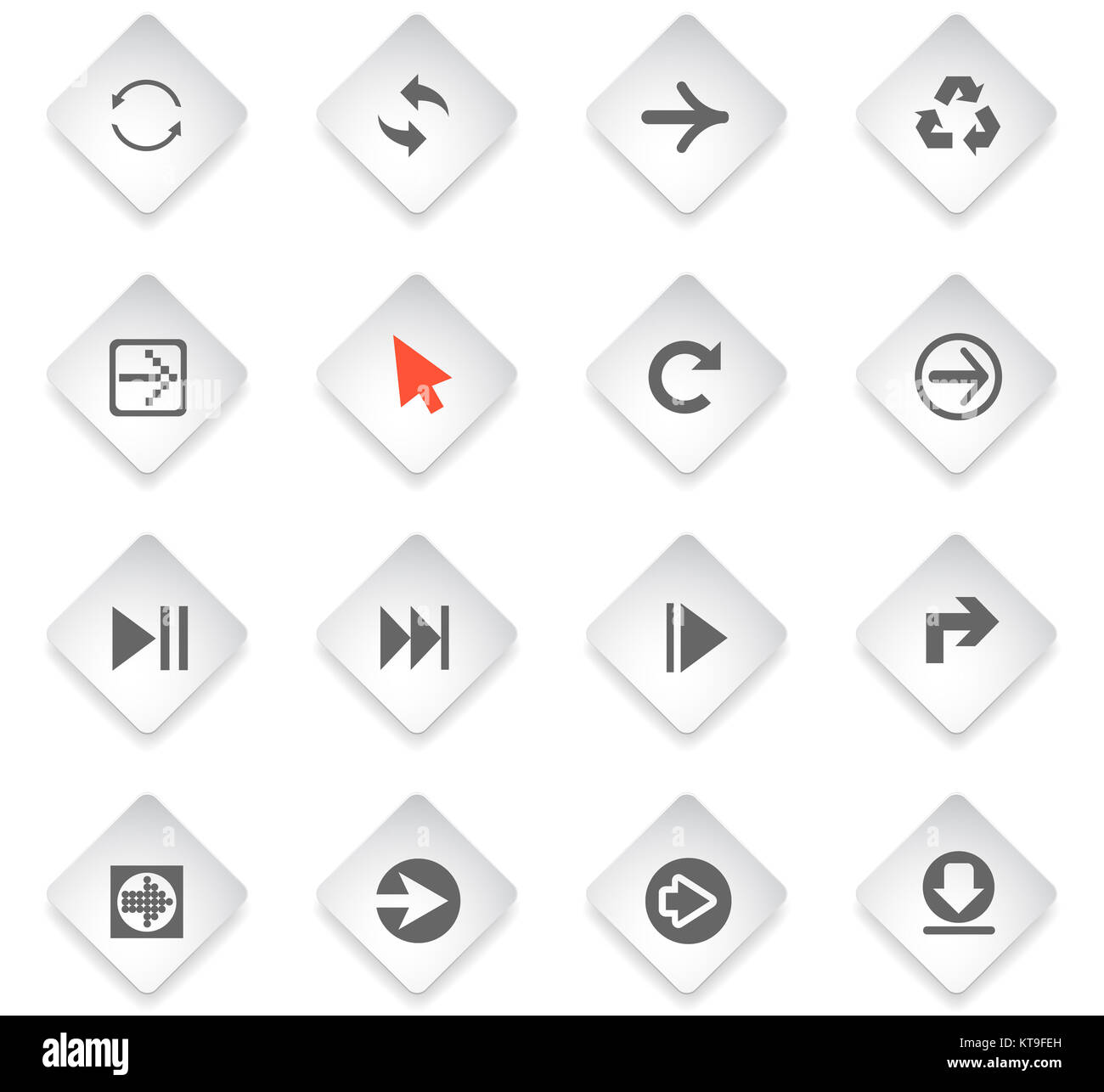 arrow icon set Stock Photo - Alamy