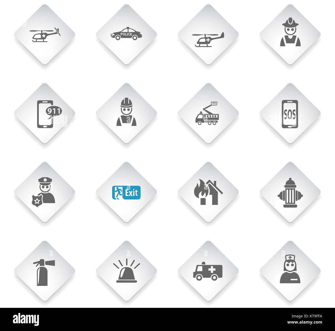 Emergency lights ambulance Cut Out Stock Images & Pictures - Alamy
