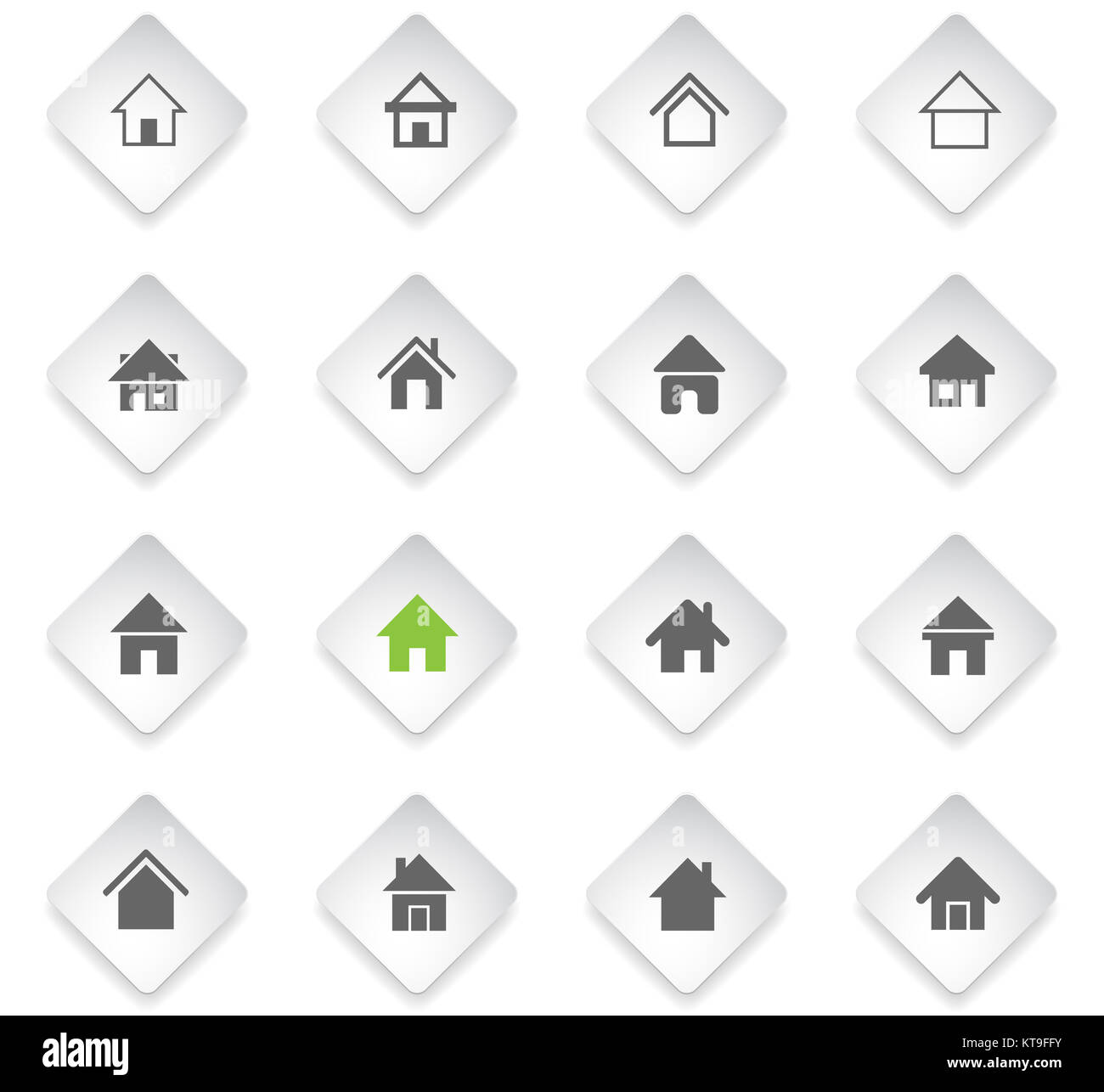home icon set Stock Photo - Alamy
