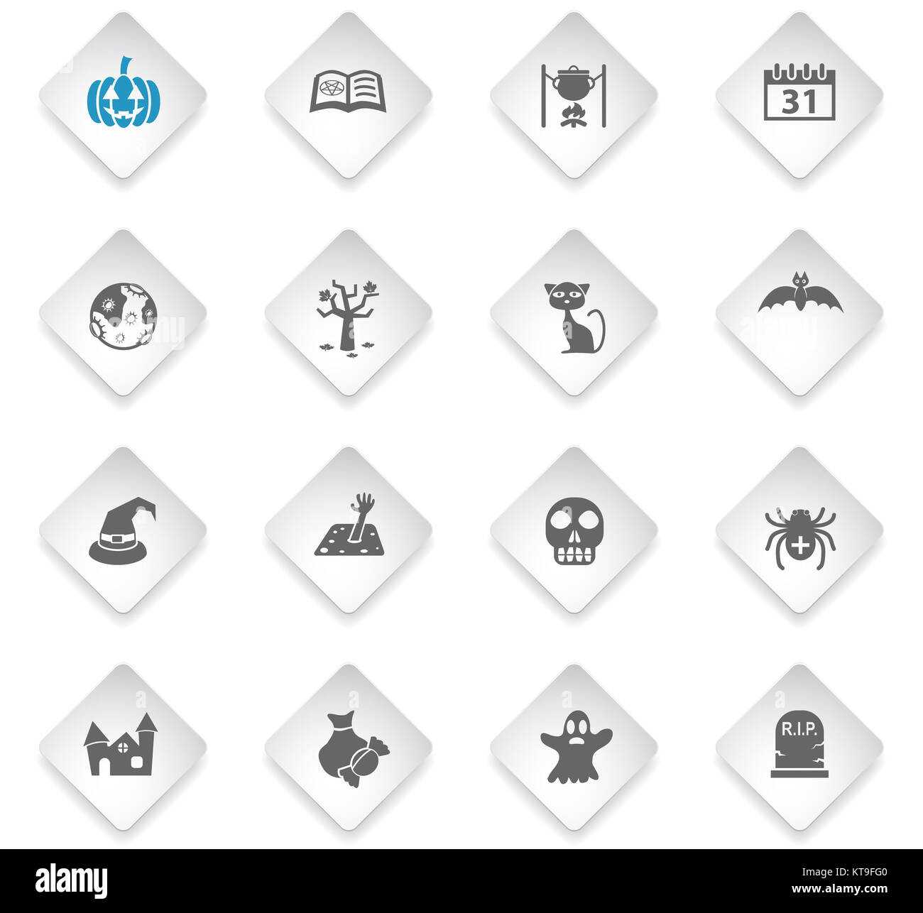 halloween icon set Stock Photo - Alamy