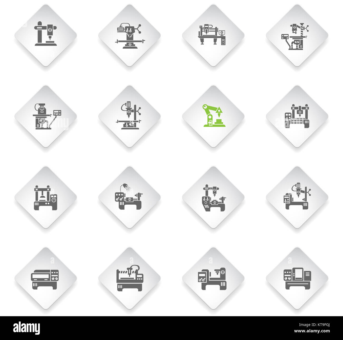 industrial equipment icon set Stock Photo - Alamy