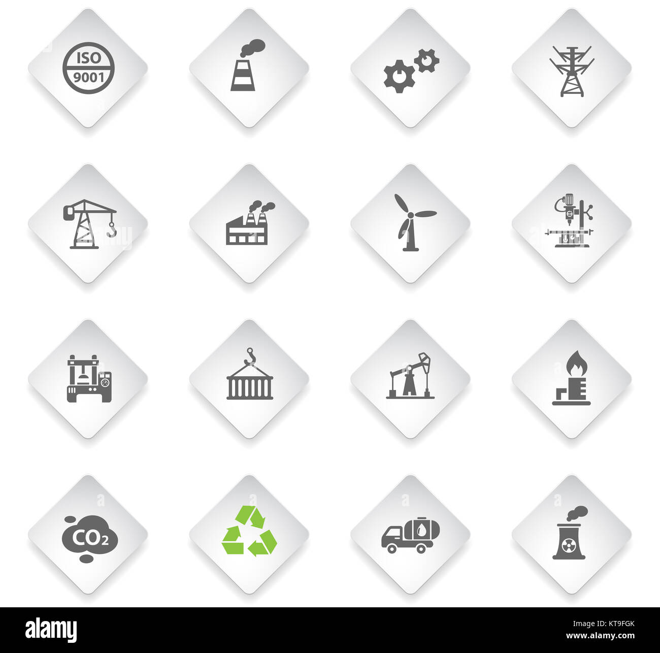 industry icon set Stock Photo - Alamy