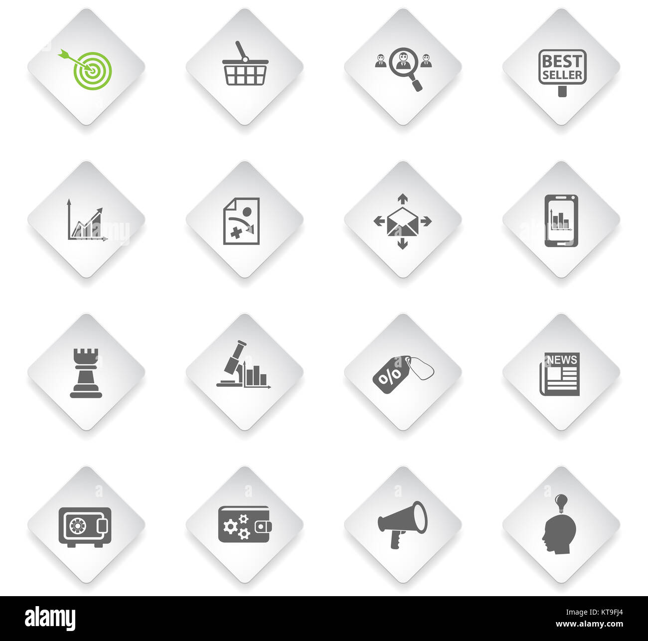 marketing icon set Stock Photo - Alamy