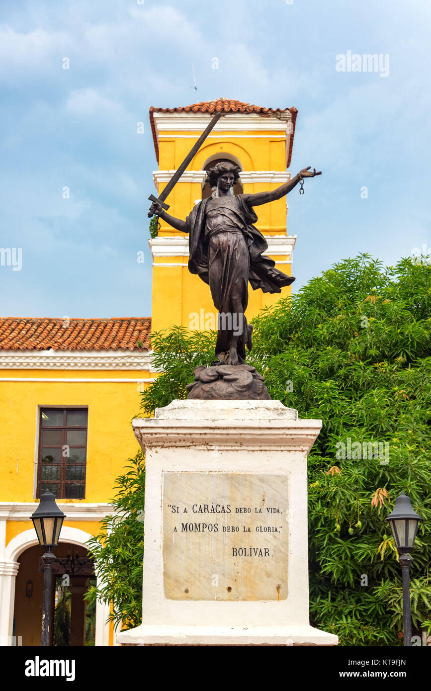 Statue in Mompox Closeup Stock Photo - Alamy