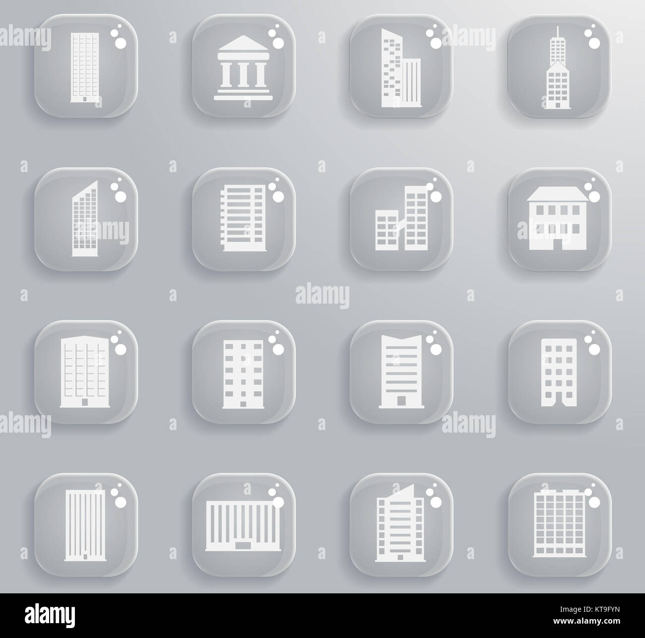 Buildings icons set Stock Photo - Alamy