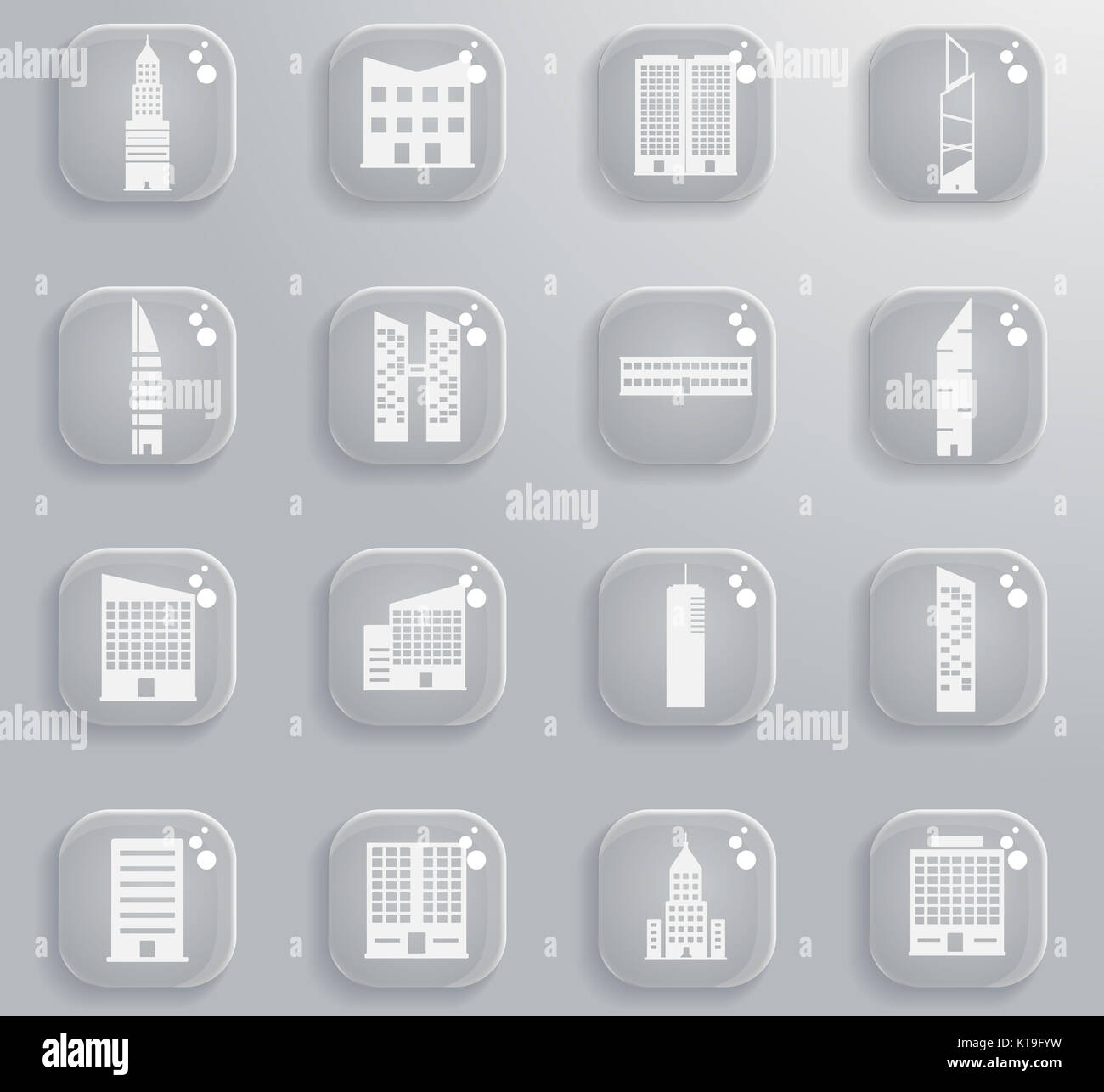 Buildings icons set Stock Photo - Alamy