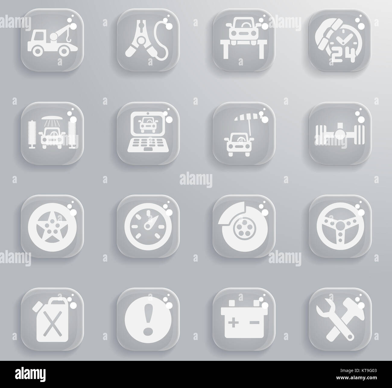 car service icon set Stock Photo - Alamy