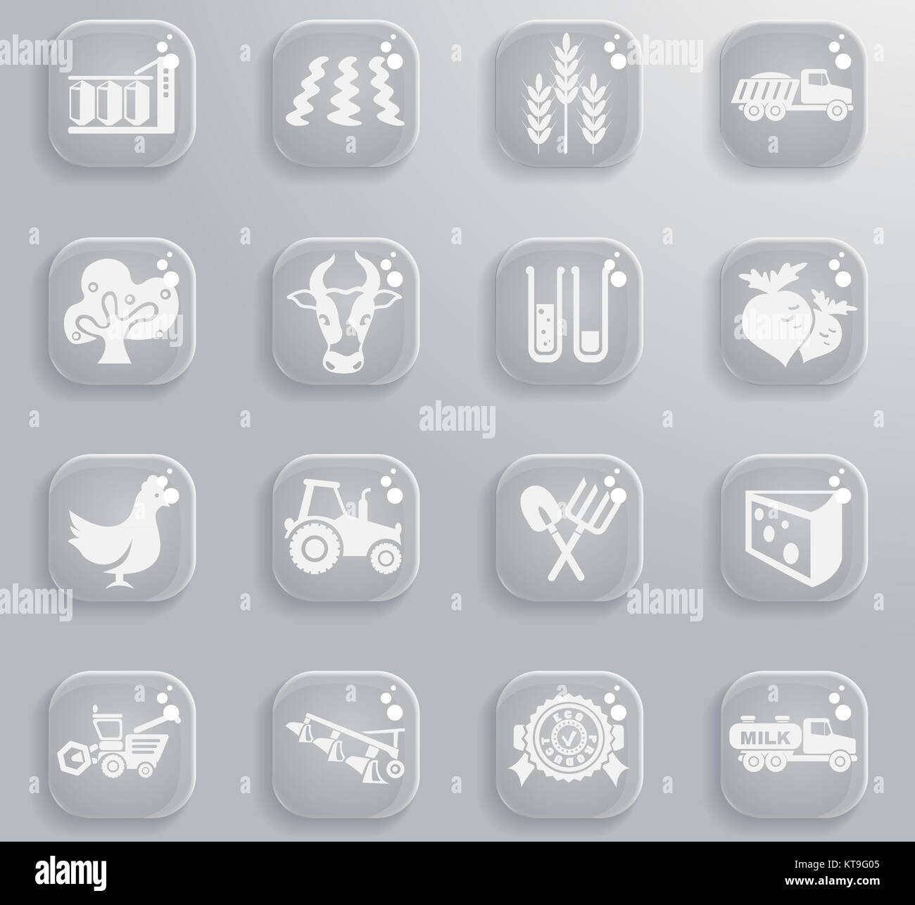 agricultural icon set Stock Photo - Alamy