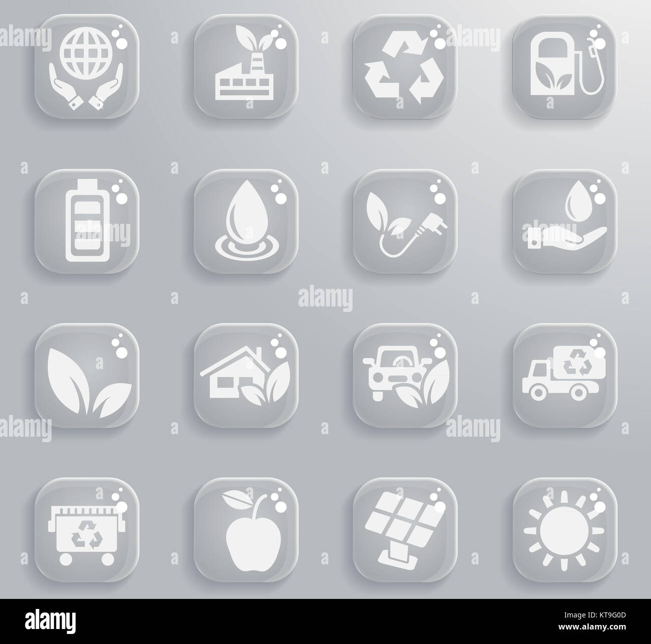 alternative energy icon set Stock Photo - Alamy