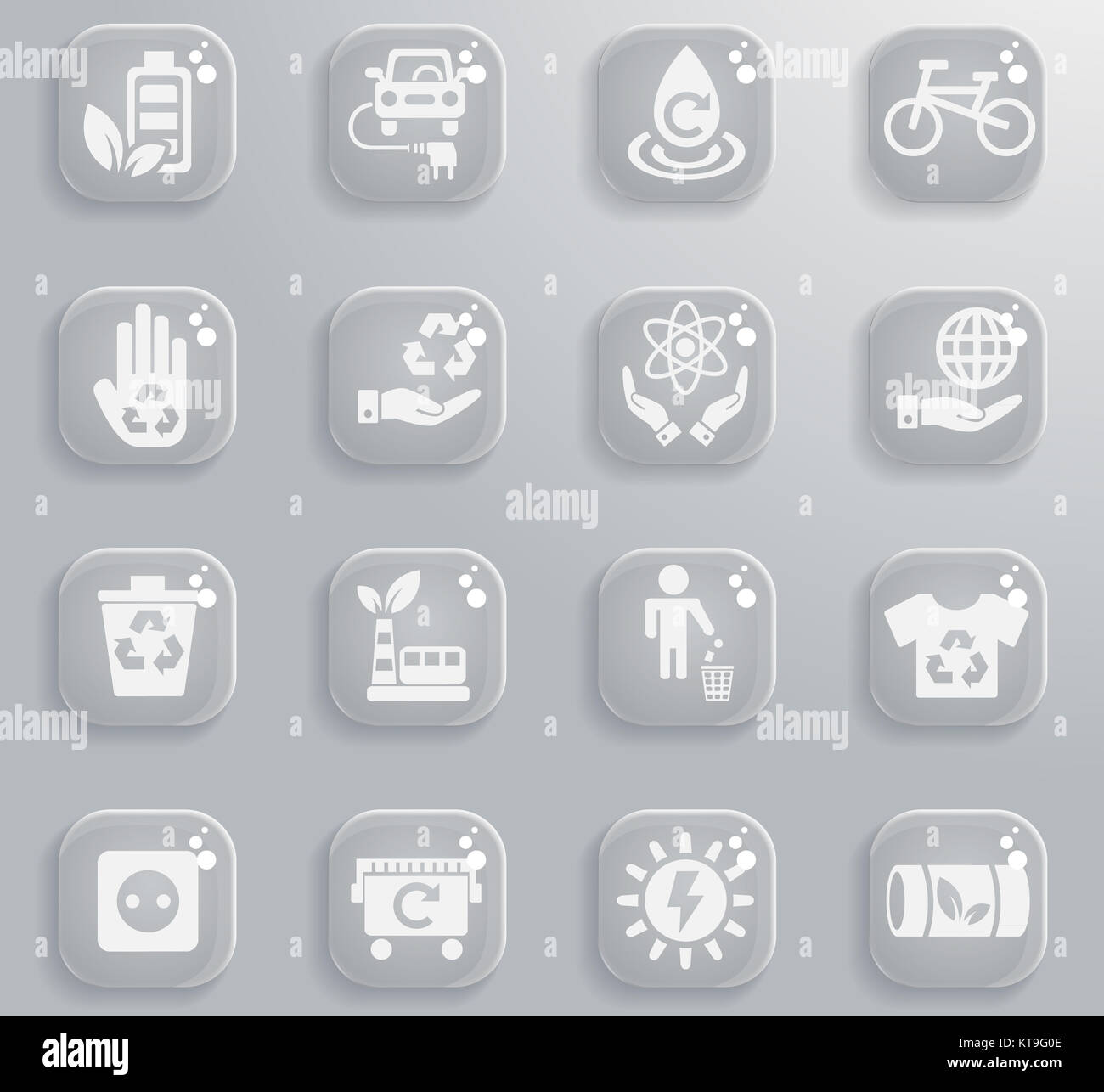 alternative energy icon set Stock Photo - Alamy